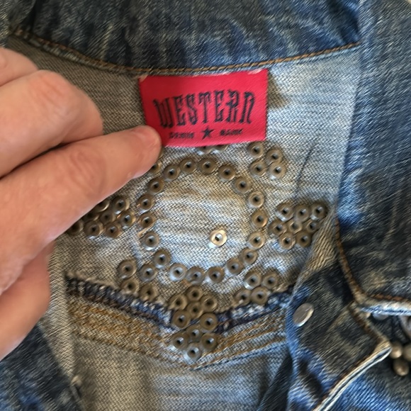 Western denim bank | Jackets & Coats | Vintage Branded Western Denim ...